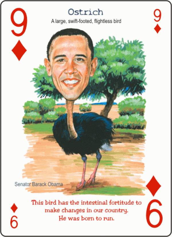VOTE BARACK OBAMA – Politically WILD! Playing Cards – Democrat… – Newt ...