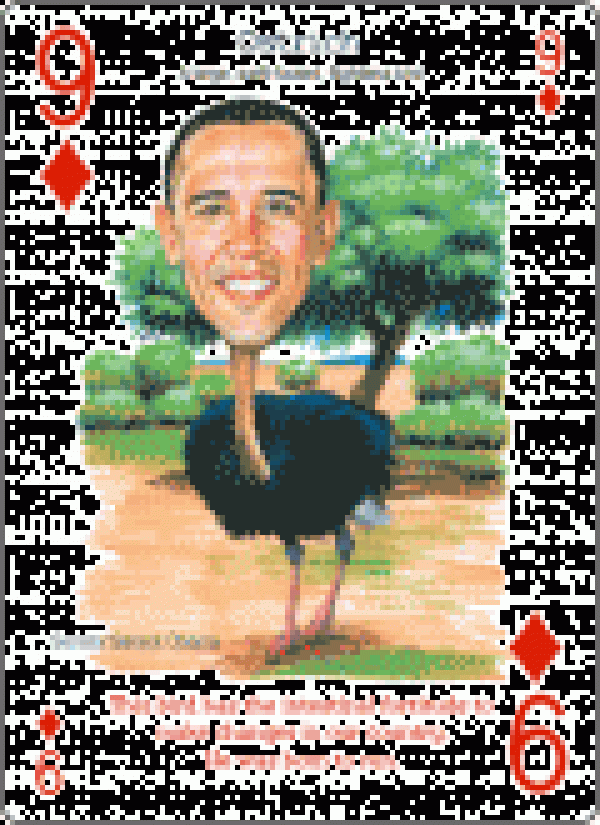 VOTE BARACK OBAMA – Politically WILD! Playing Cards – Democrat… – Newt ...