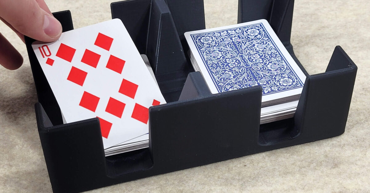Extra Deep Black playing card tray – Cardholder/caddy – Made in USA ...
